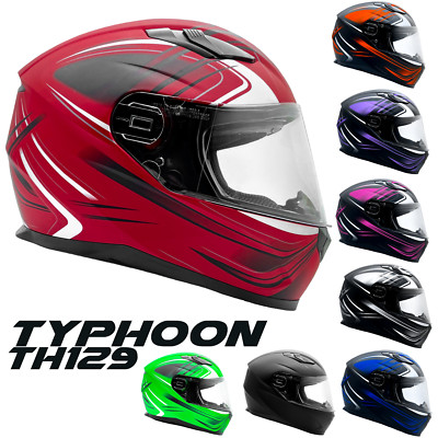 Full Face Helmet w/ Retractable Sun Visor Motorcycle XS Head Size 21 ...