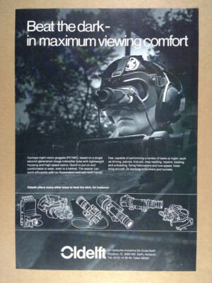 1981 Oldelft Cyclops Night Vision Goggles vintage print Ad | eBay