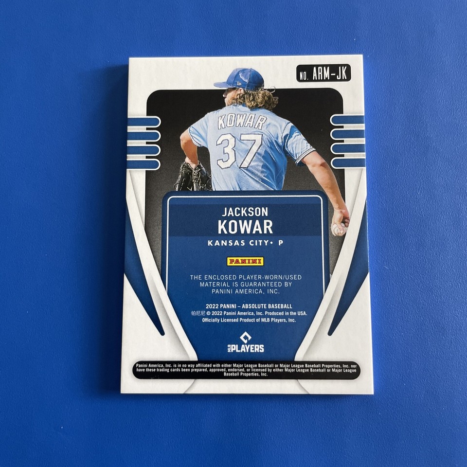Jackson Kowar 2022 Panini Absolute Rookie Materials RC Jersey Card ARM ...