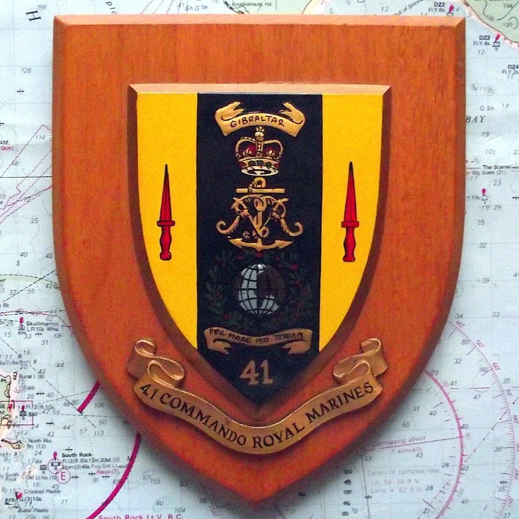 Old Oak 41 Commando Royal Marines Regiment Regimental Oak Crest Shield ...