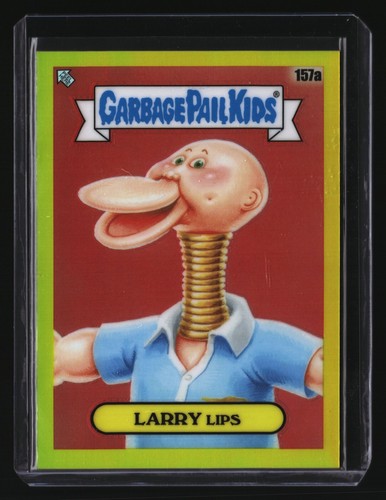 Garbage Pail Kids LARRY LIPS 157a (GPK Chrome Series 4) Yellow Parallel ...