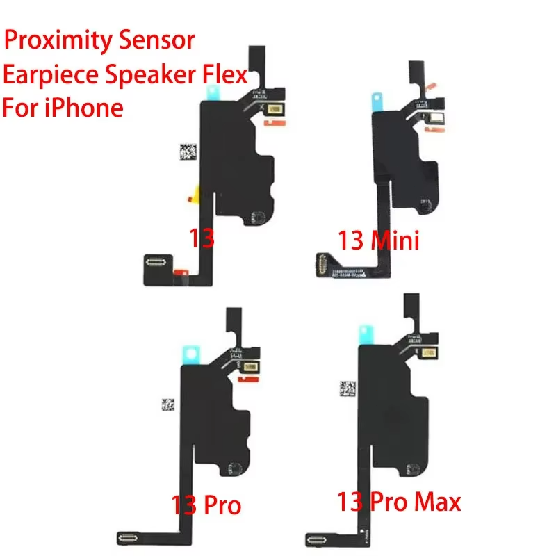 Ear Speaker Earphone Front Light Sensor Flex For iPhone 13 14 15 16 ...