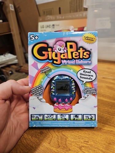 Giga Pets: Virtual Unicorn, Electronic Interactive Pet Keychain, Kids ...