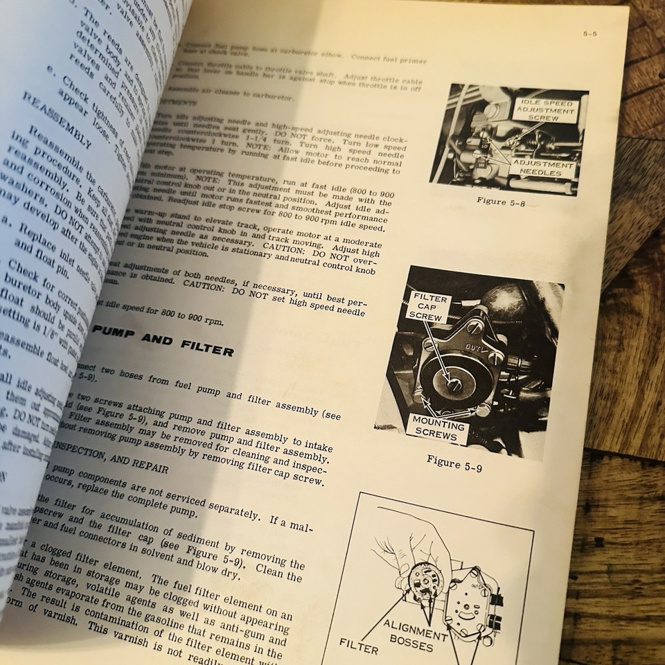 Johnson Snowmobile Skee-Horse Service Manual 1968 model J1580 J2080 ...