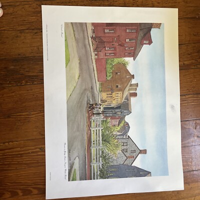 Newport Rhode Island print (1979) June L. Webb Print 17”X 23” | eBay