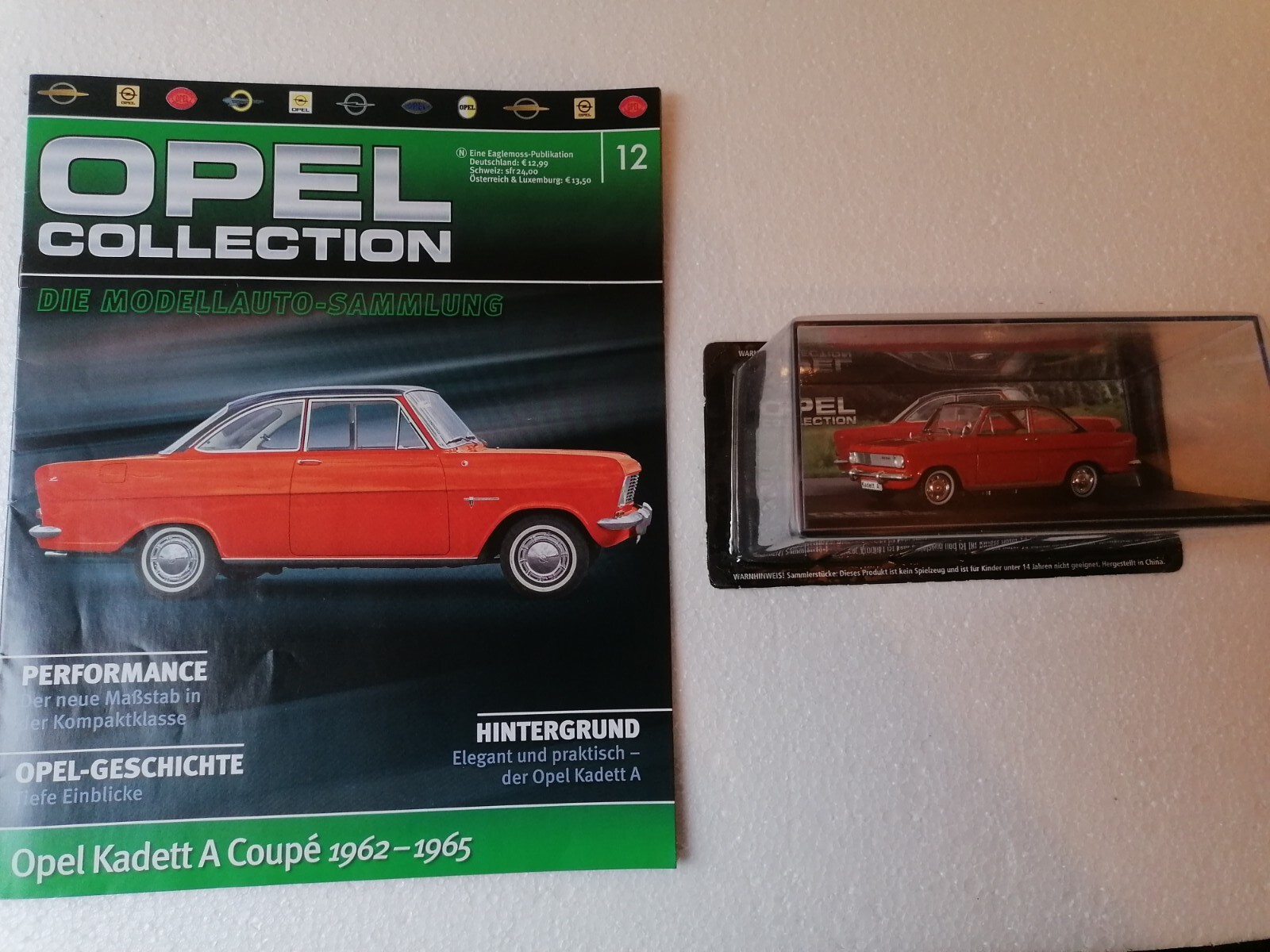 1:43 Opel Collection Nr. 12 Opel Kadett A Coupé 1962-1965 | eBay.de