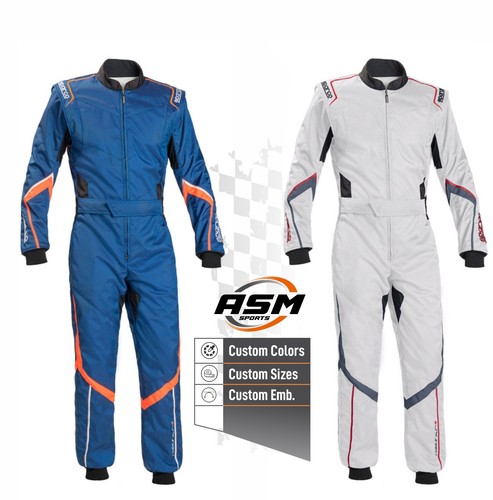 Adult Go-Kart Race Suits Kart Racing Suit FREE Custom Name & Flag Print ...