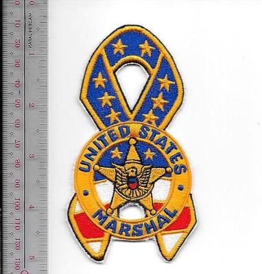 US Marshal Service USMS Love America Ribbon & Star Agent Service Vel hooks Patch | eBay
