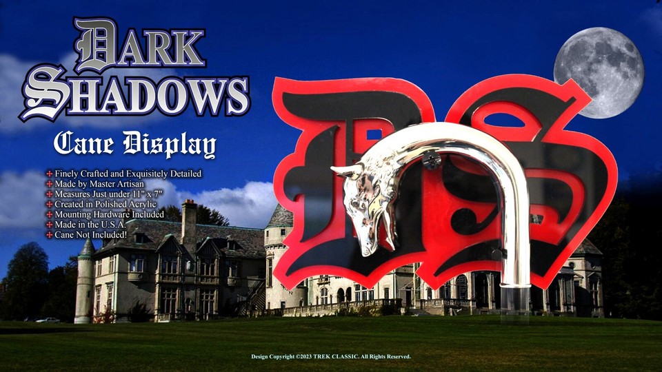 DELUXE DARK SHADOWS BARNABAS CANE WALL DISPLAY TV MOVIE PROP TREK ...