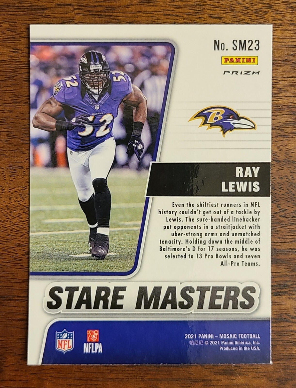 2021 Panini Mosaic - Stare Masters Ray Lewis #SM23 Mosaic Prizm for ...