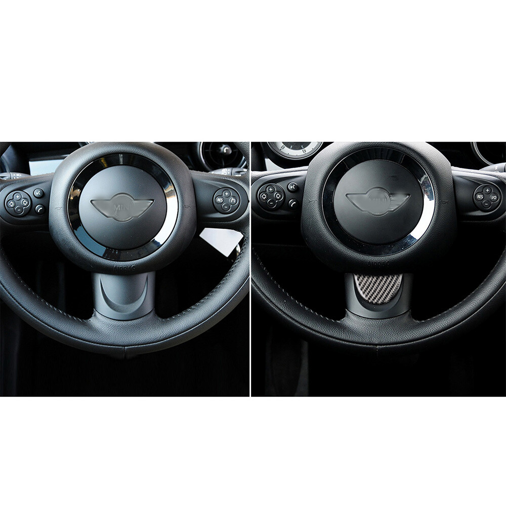 Carbon Fiber Steering Wheel Sticker Fit Mini Cooper R55 R60 F55 F56 | eBay