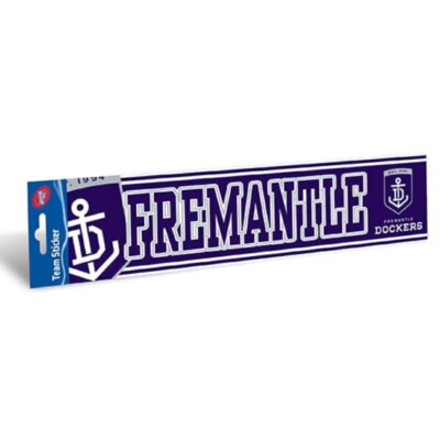 Fremantle Dockers Freo Official AFL Team Logo Bumper Sticker 305mm x ...