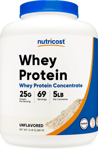 Nutricost Whey Protein Powder Unflavored 5LB Whey Concentrate 30G ...