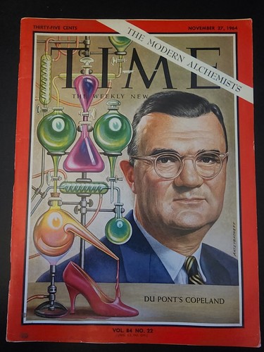 Time Magazine November 27, 1964 Vol 84 No. 22 Du Pont's Copeland B10 ...