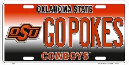 Oklahoma State Cowboys NCAA "GO POKES" License Plate | eBay