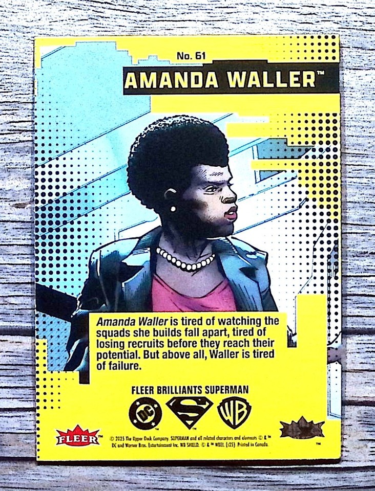 2025 Fleer Brilliants Superman #61 Amanda Waller | eBay