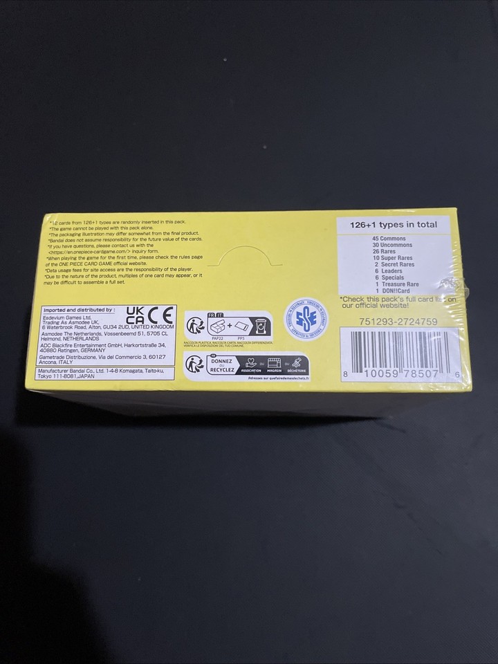 One Piece OP-07 500 Years in the Future Booster Box - Factory Sealed | eBay