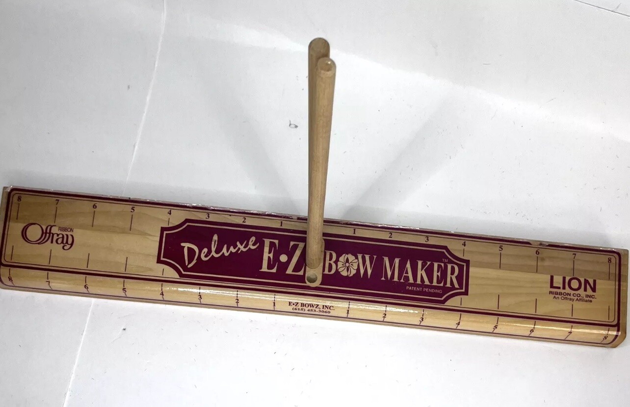 Vintage DELUXE E Z BOW MAKER Made by E Z Bowz Inc Lion Ribbon Co ...