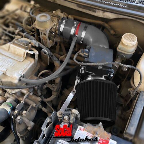 RED COATED BLACK Air Intake Kit For 2002-06 Mitsubishi Lancer 2.0L 4cyl ...