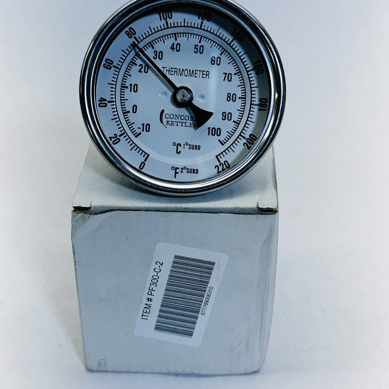 CONCORD KETTLES THERMOMETER 1/2 NPT THREAD POT | eBay