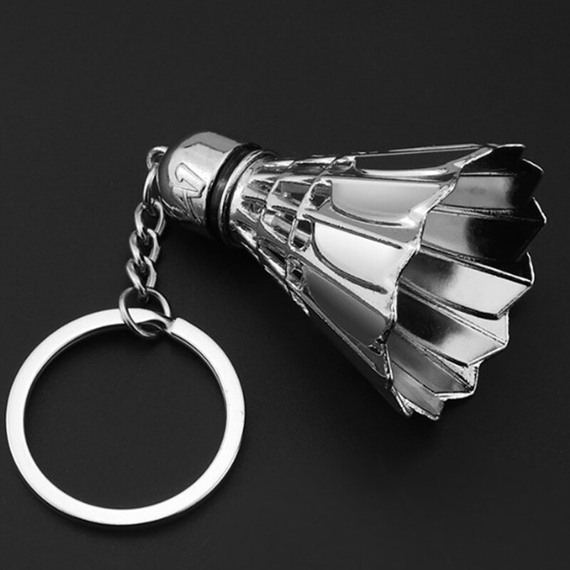 Creative 3D Simulation Mini Badminton Keychain Gymnasium Sports Club ...