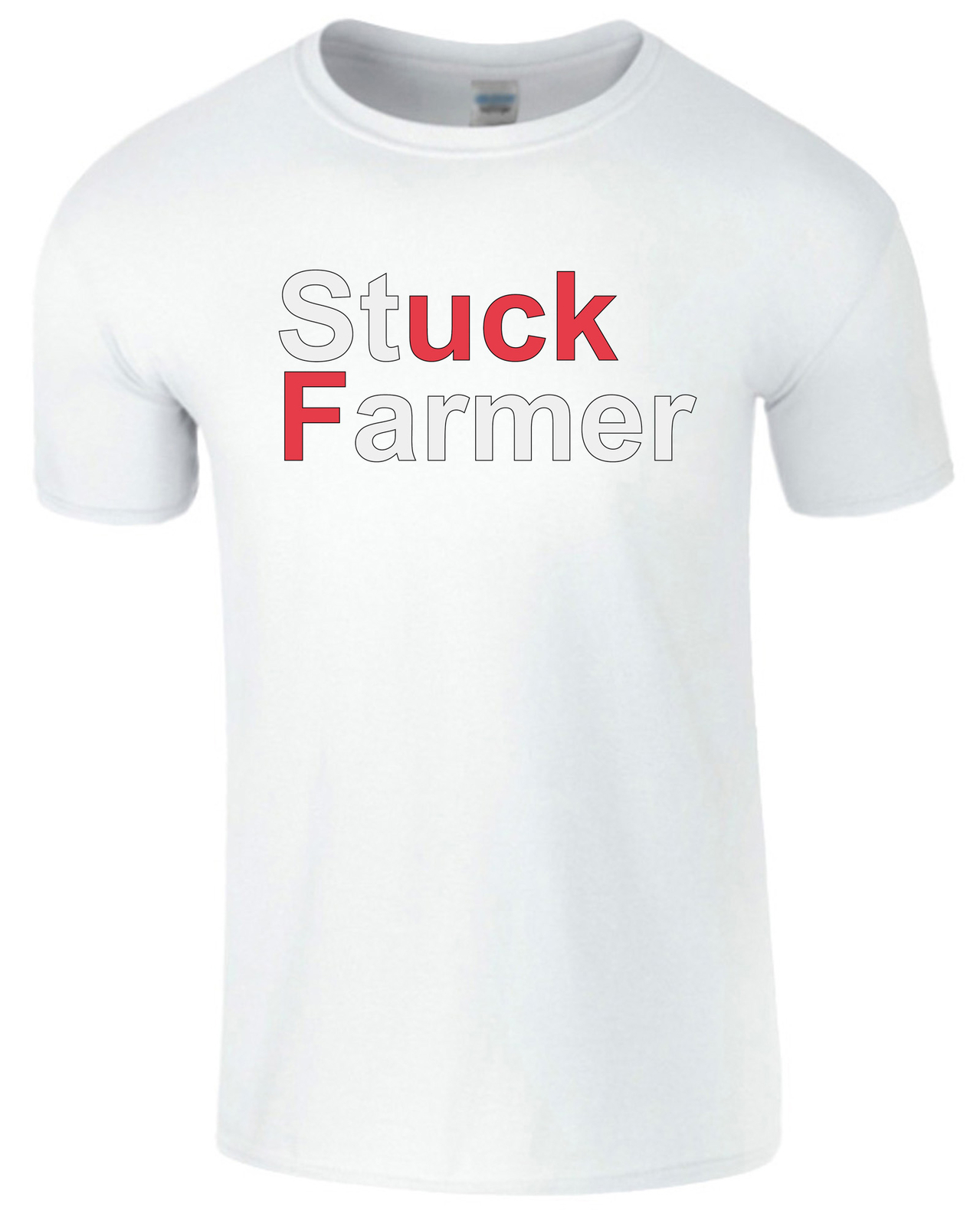Stuck Farmer Adult Funny T-Shirt Farmer No Food F*ck Starmer Labour T ...