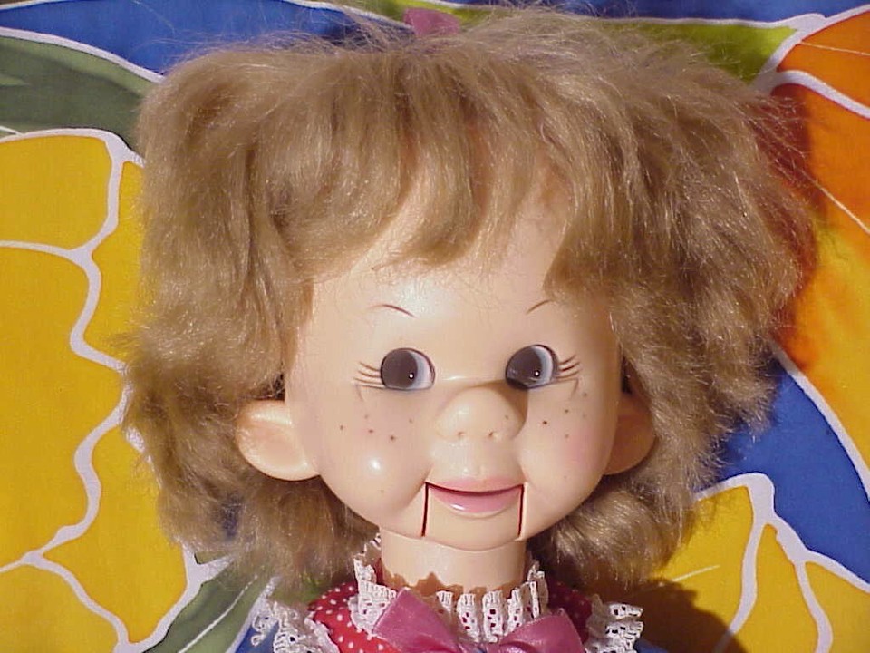 TESSIE TALK 18" Hard Plastic Ventriloquist Dummy Doll by Horsman 1970's ...