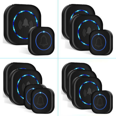 Loud Wireless Doorbell Plug in Cordless Doorbells Waterproof Door Bell ...