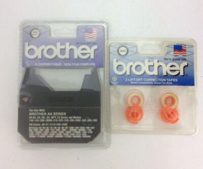 Brother 1230 Black Correctable 1030 2 Film Ribbons & 2 Liftoff ...