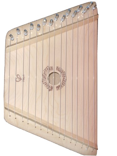 Brown Wooden Musical Instrument Trapezoid Shaped 15 String Lap Harp | eBay