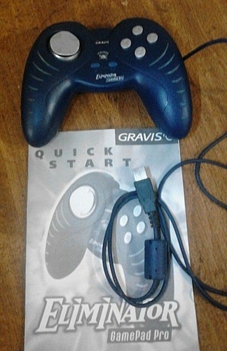 Gravis Eliminator GamePad Pro USB Wired Controller & Instructions | eBay