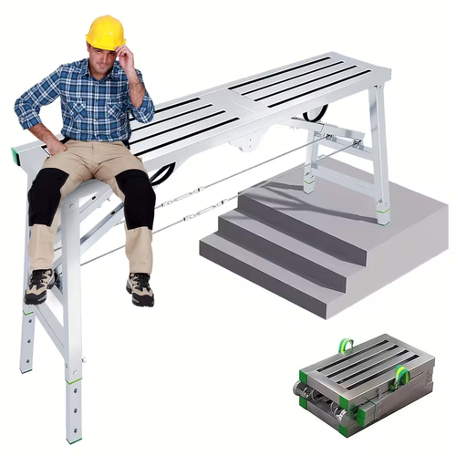 Folding Work Platform,Portable Steel Step Ladder Stool for Home ...