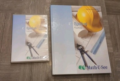 Math U See EPSILON INSTRUCTION MANUAL & DVD, Fractions, Home School ...