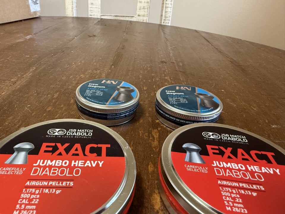 LOT Pellets - JSB Match Diabolo Exact Jumbo Heavy .22 Cal, Blue Bomber ...