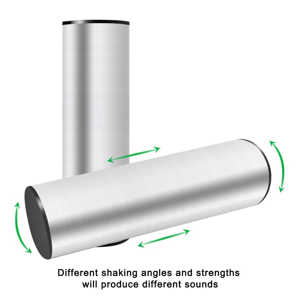 EASTROCK Stainless Steel Cylinder Shaker Percussion Instrument 2pcs ...