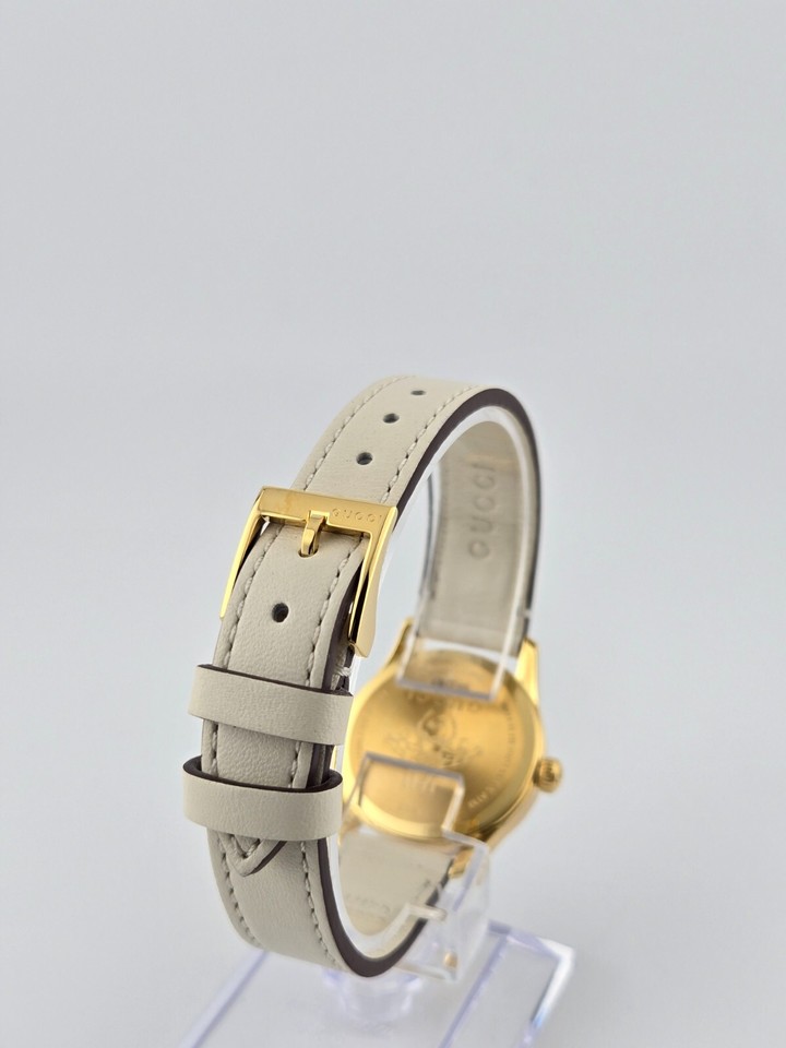Gucci G-Timeless Women's Bee Dial Leather Band Watch - YA1265009 ($1100 ...