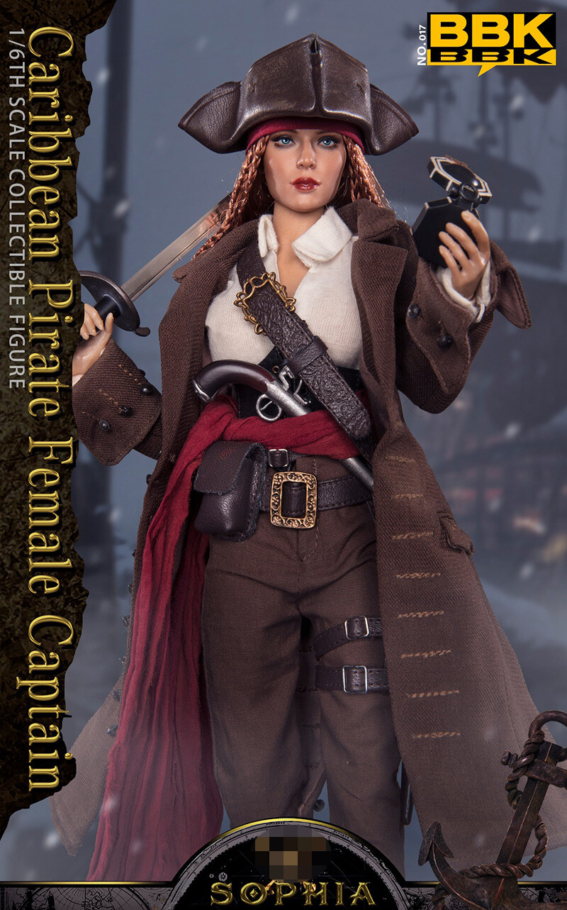 BBK Pirates of the Caribbean Female Captain Sophia 1/6 Action Figure ...