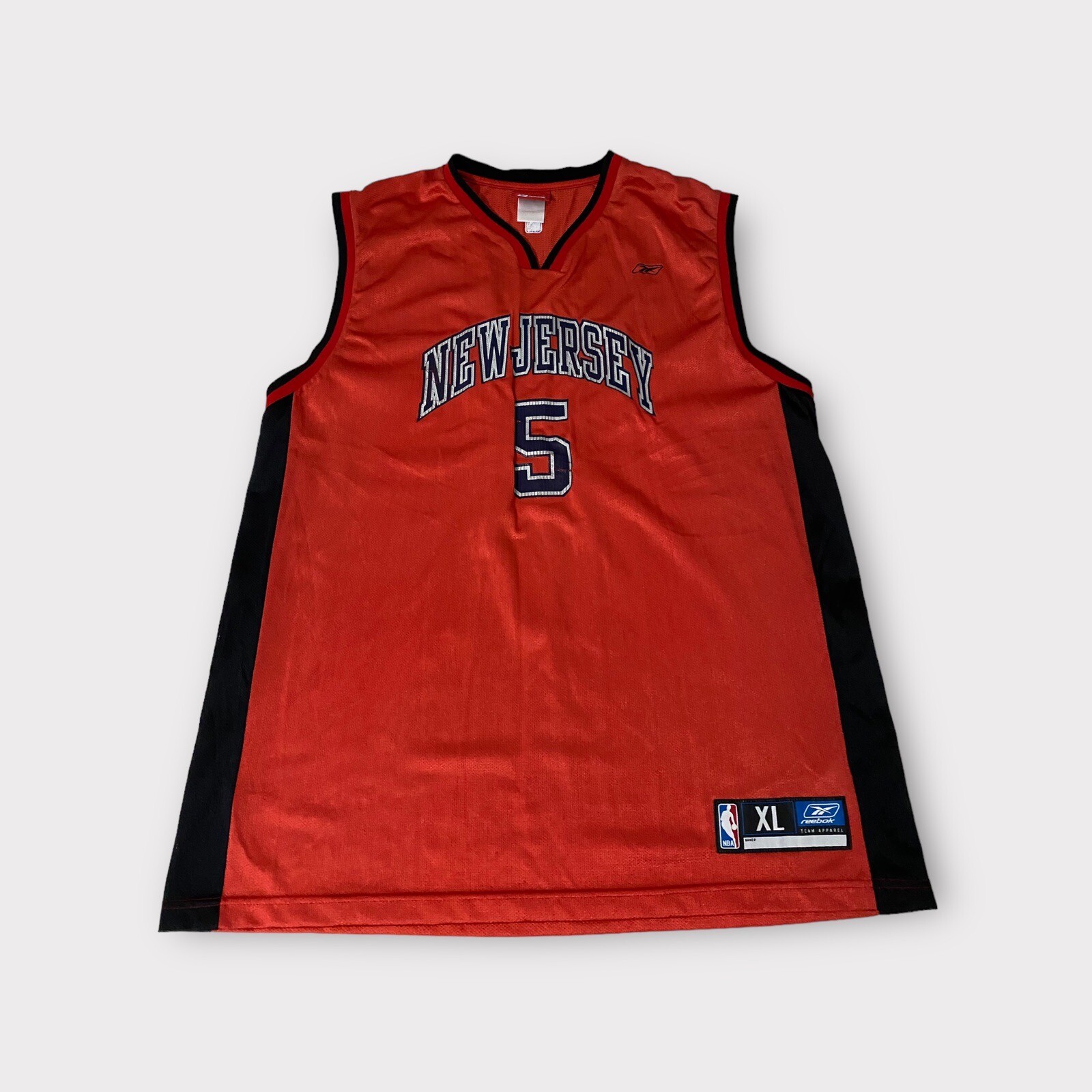 Red Reebok New Jersey NJ Nets Jason Kidd Jersey Men's Size XL | eBay