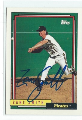 Zane Smith Signed 1992 Topps Card #345 | eBay