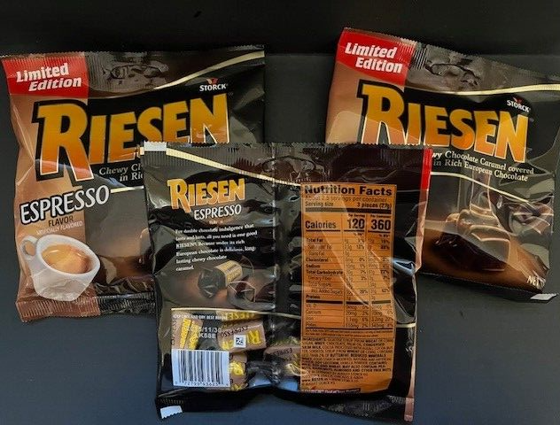 *LIMITED EDITION* RIESEN Espresso Flavor-Chey Chocolate Caramels-(LOT ...