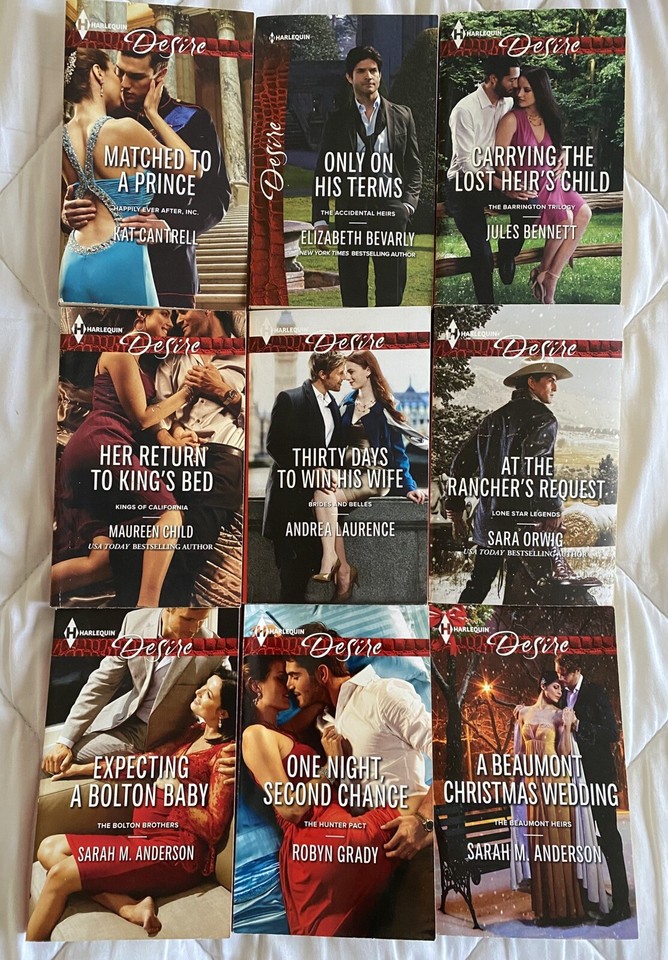 Lot of 25 Harlequin Desire Small Paperback Books | eBay