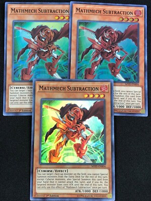 YUGIOH MATHMECH SUBTRACTION MYFI-EN004 1ST SUPER X3 (NM) | eBay