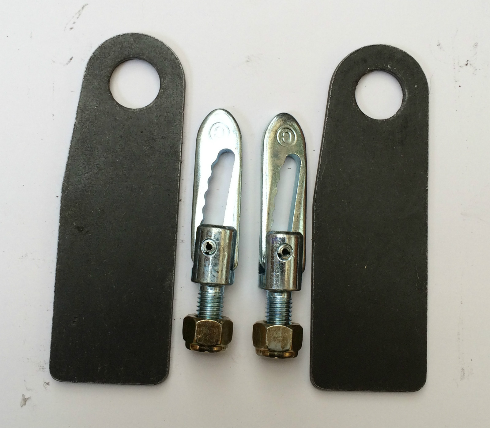 2 x Trailer Tail Gate Fixings Pins Antiluce Fasteners M12 x 25mm & Eye ...