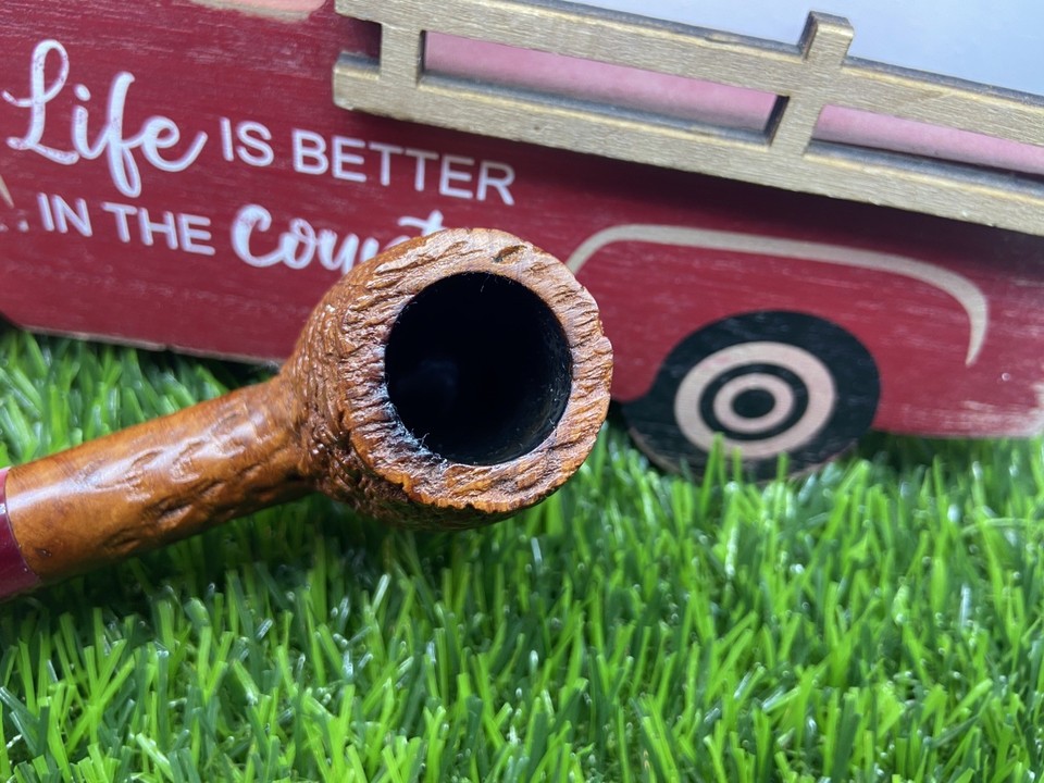 Norm Thompson Tobacco Pipe Rustic Finish Red Stem in excellent ...