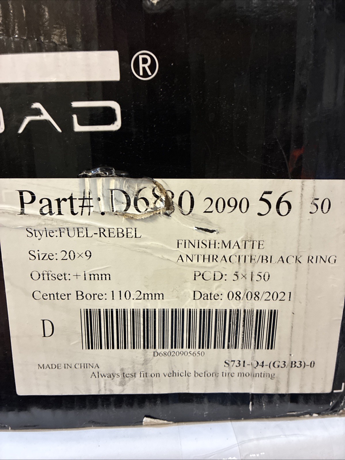 Fuel Off Road D680 REBEL 20x9 | eBay