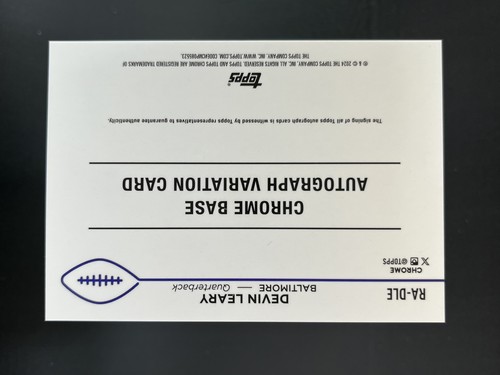 2024 Topps Chrome Devin Leary Aqua Geometric Refractor /199 RC Auto ...