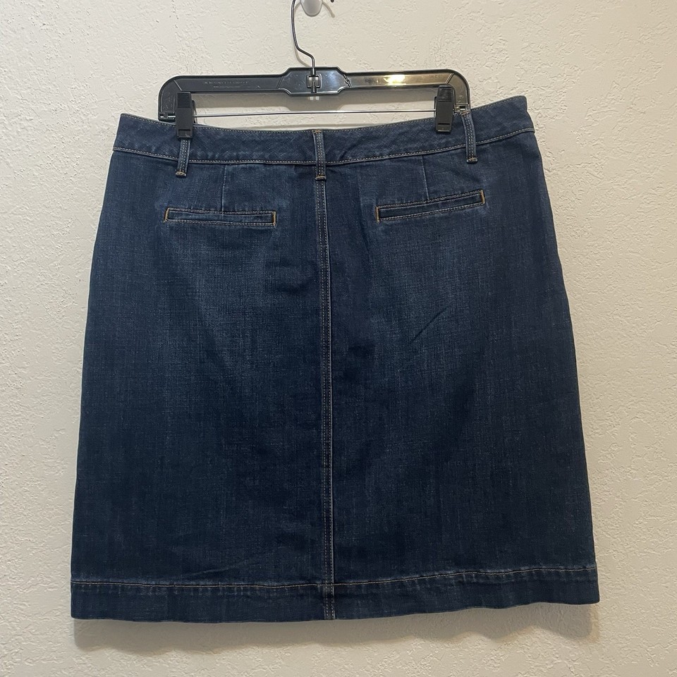 Talbots Denim A-Line Skirt - Boardwalk Wash Size 14 NEW | eBay