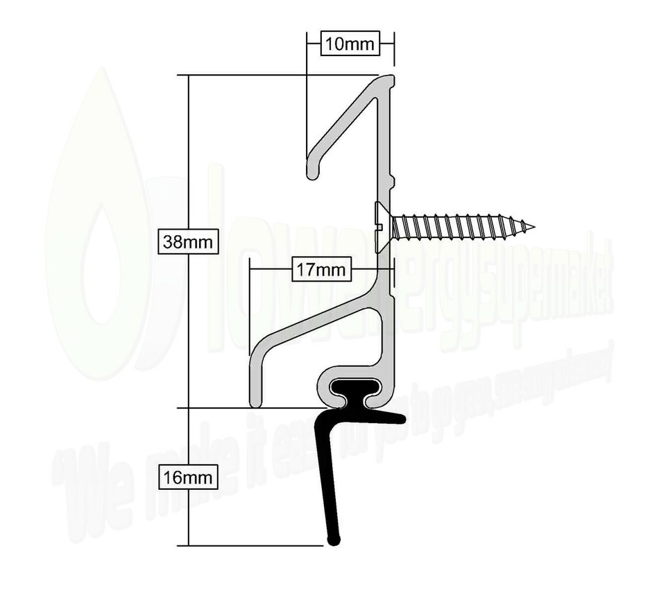 XRD Door Rain Deflector Seal Water Weather Bar Drip Board UPVC timber ...