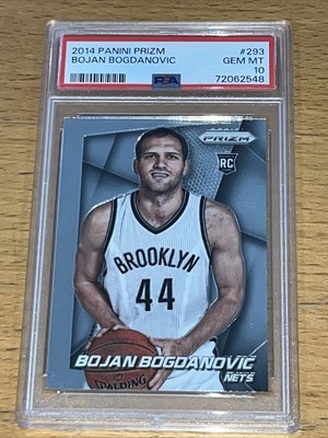 Bojan Bogdanovic Rookie Card 2014-15 Panini Prizm Prizms Blue #293 PSA ...