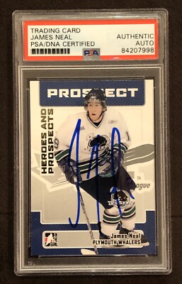 James Neal Signed 2007 Prospects Rookie Card AUTOGRAPH PSA Edmonton ...
